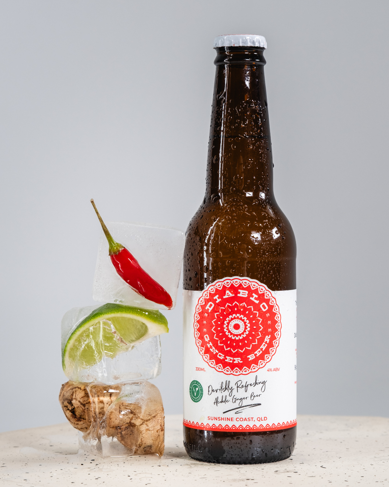 Diablo Alcoholic Ginger Beer Carton - 16 Stubbies – Diablo Co